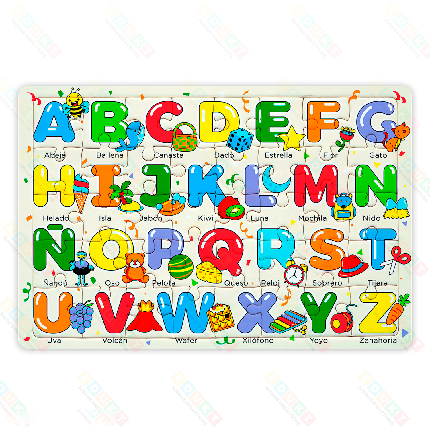 Rompecabezas Educativo Abecedario 20 PZAS EDUKT – EDUKT